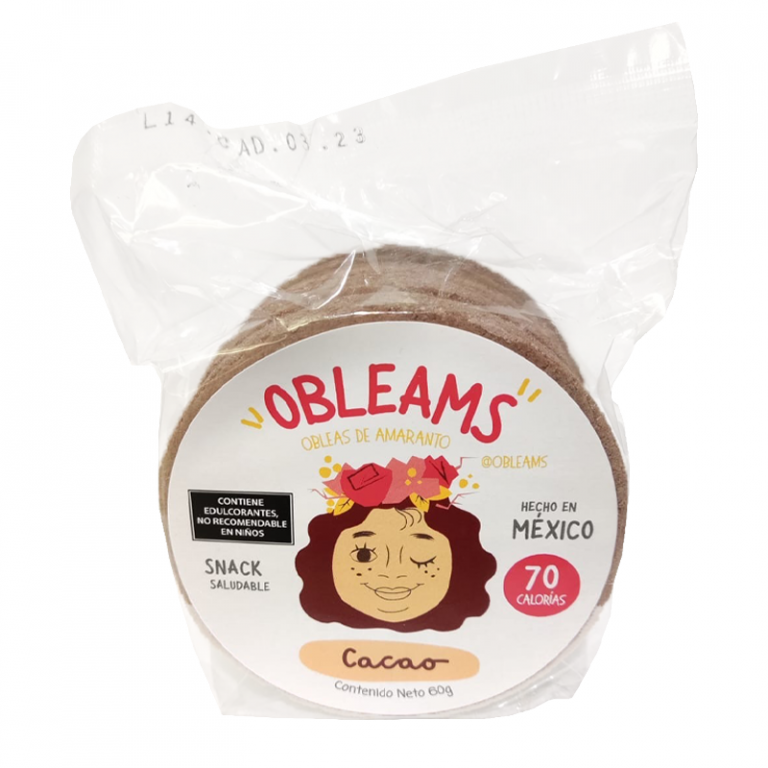 Ingredienta | Snacks > Obleas de Amaranto sabor Cacao